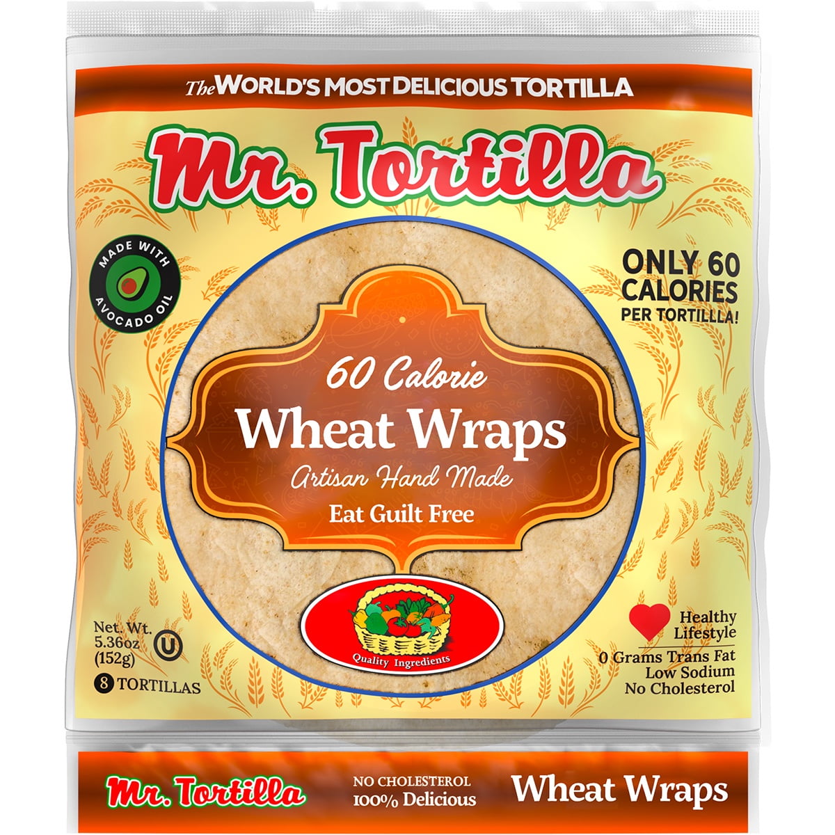 60 Calorie Wheat Wraps 8ct - Walmart.com