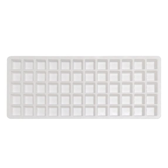 60-Cavity Square Silicone Chocolate Mold â 1"x1" Candy & Ice Cube Tray ...