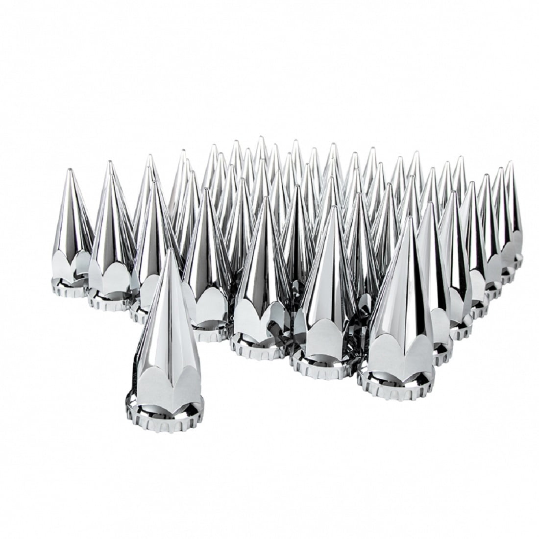 (60) Chrome Lug Nut Covers 33mm Thread-On Peterbilt Fits Kenworth ...