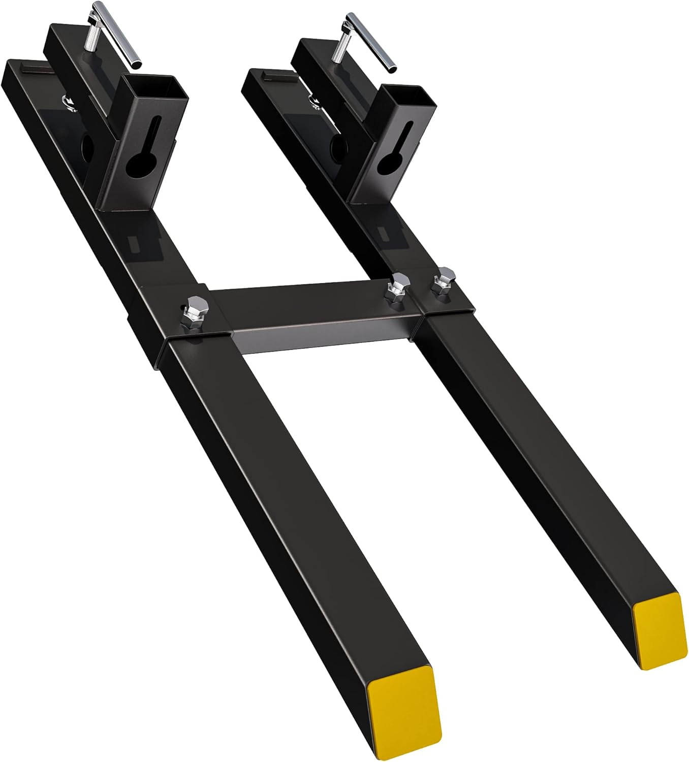 60" Clamp on Pallet Forks, 4000lbs Heavy Duty Quick Attach Bucket Fork ...