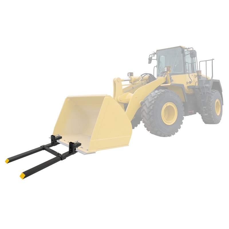 60" Clamp-on Pallet Forks Stabilizer Bar Rated 4000 LB Loader or Skid ...