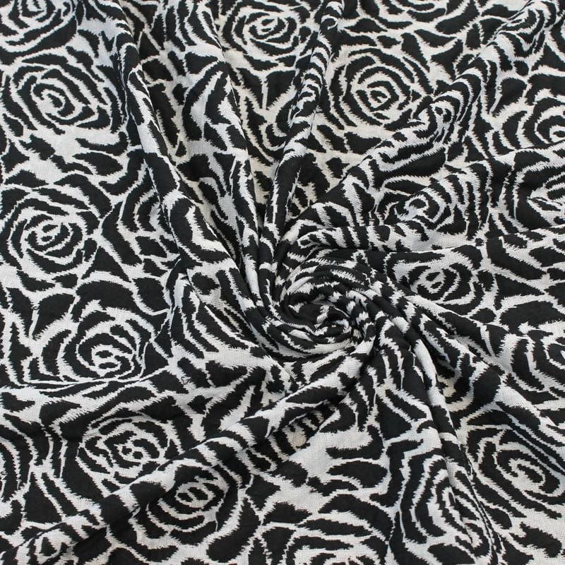 60" Classic Damask Stretch Jacquard Knit Fabric – Soft, Breathable ...