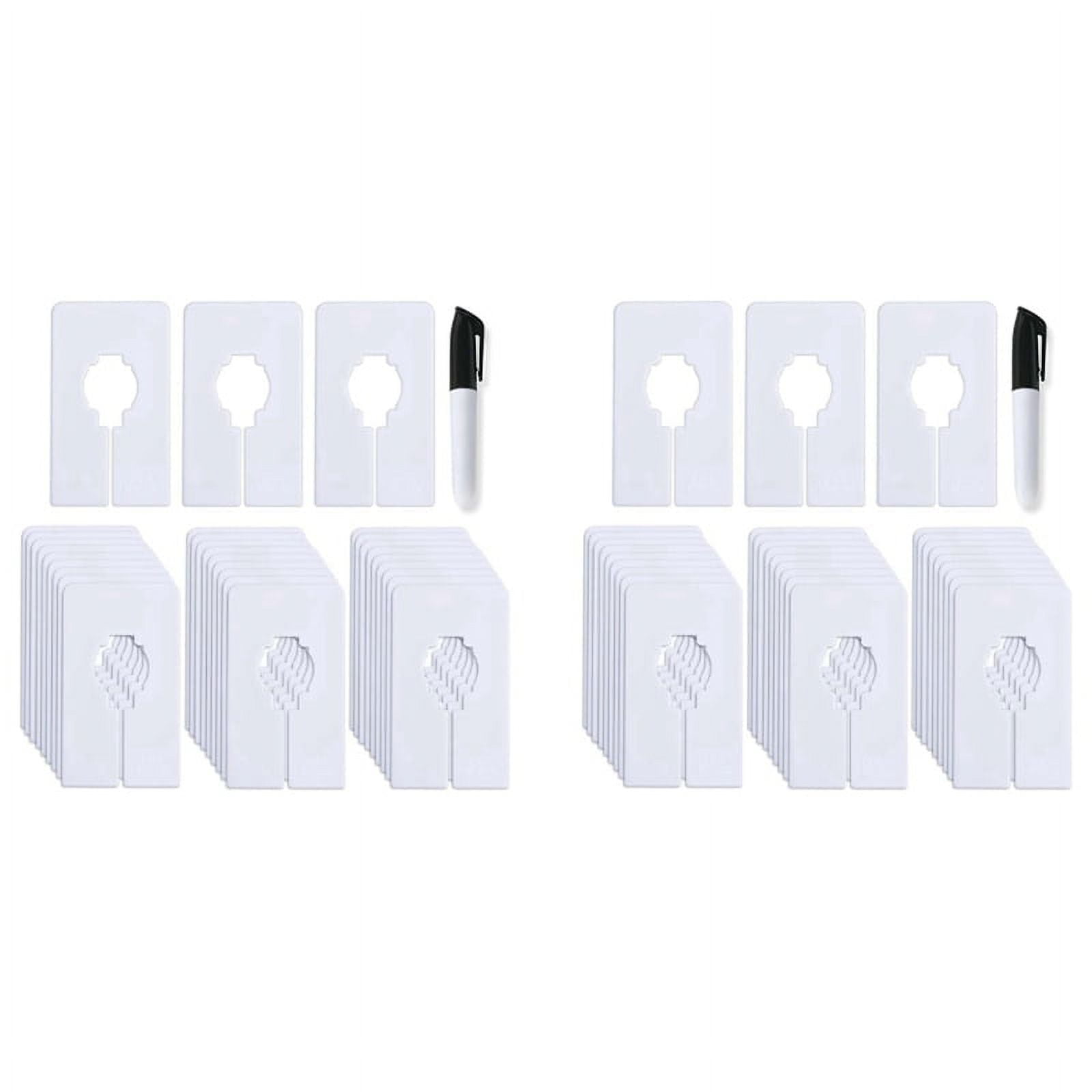 60 Closet Dividers for Hanging Clothes- Rectangle Clothing Size ...