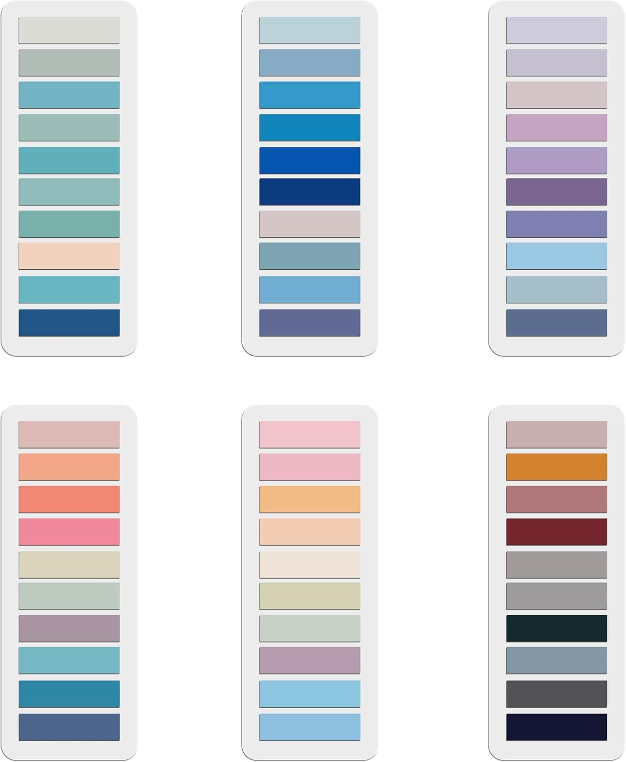 60 Color Ultra-fine Thread Guide Sticker, 1200 Adhesive Bookmarks ...