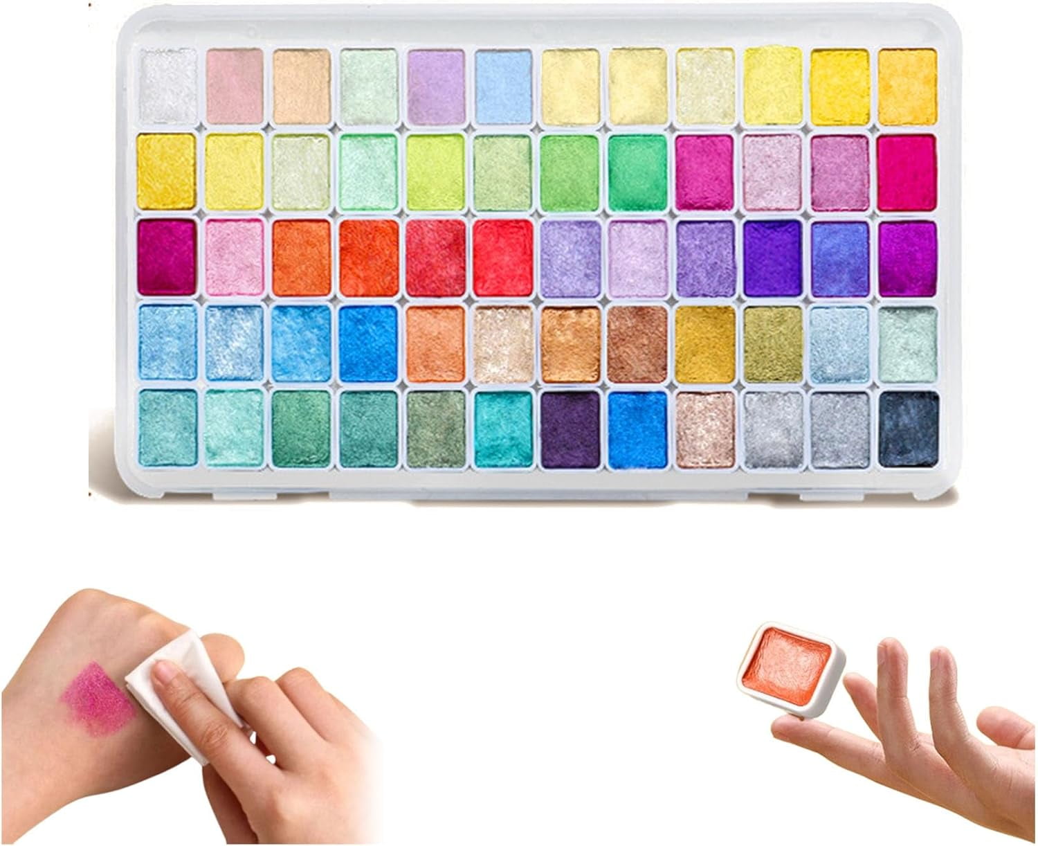 60 Colors Shifting Watercolor Painting Set, Forestey Color Shifting ...