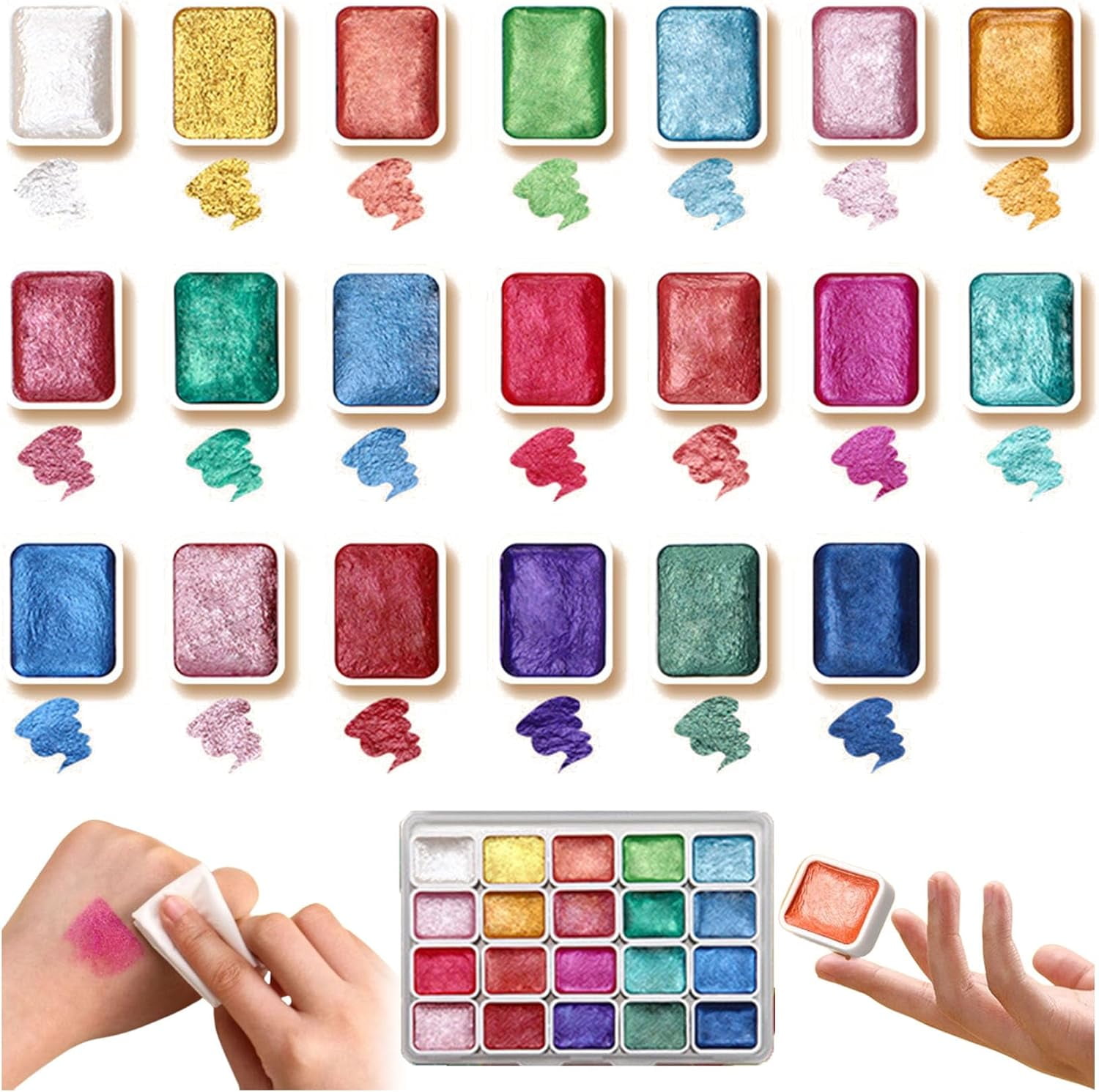 60 Colors Shifting Watercolor Painting Set, Forestey Color Shifting ...