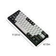 60% Compact Mechanical Gaming Keyboard – RGB Backlit 61 Keys with Blue ...