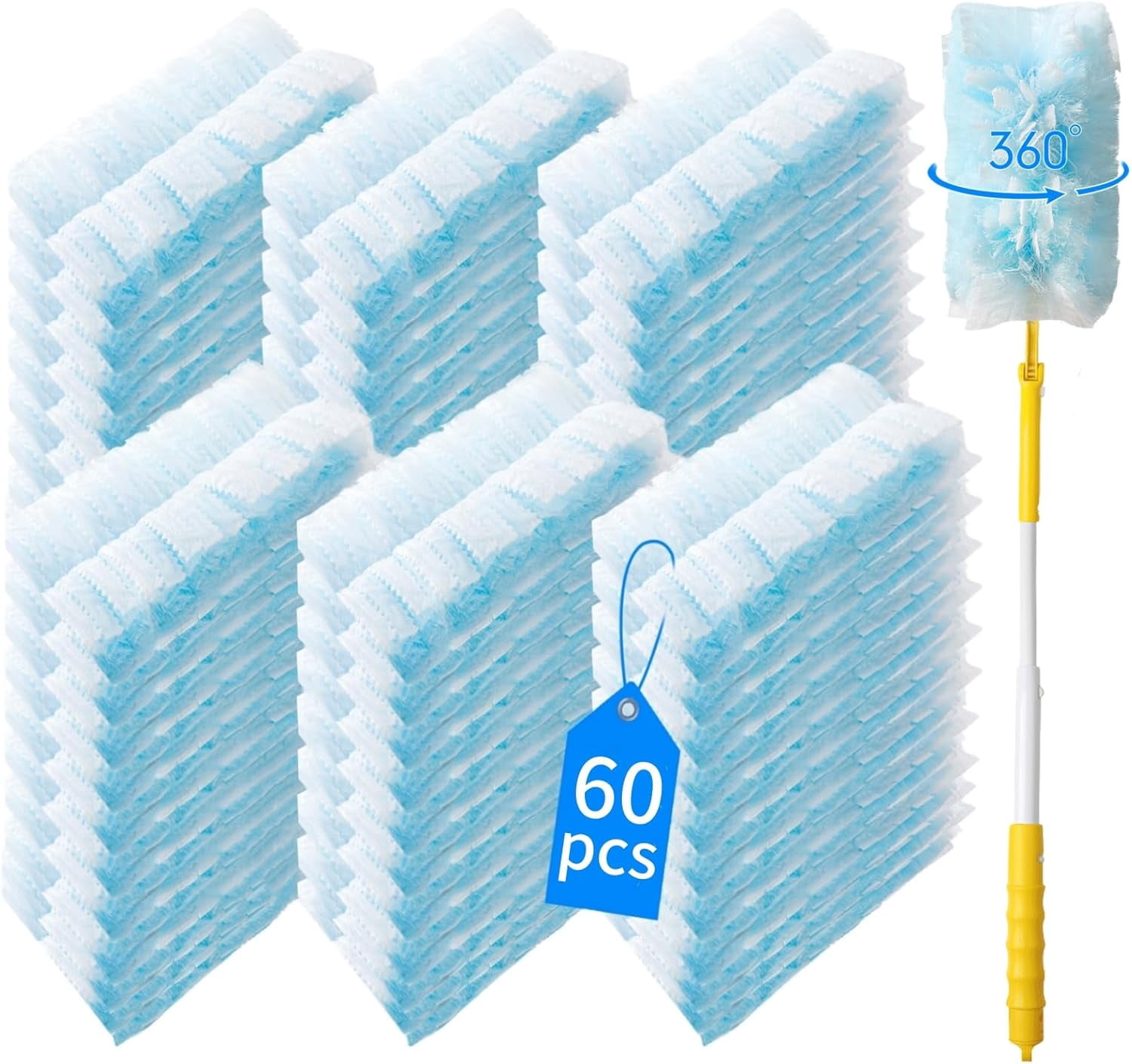 60 Count 360? Duster Refills Compatible with ,Large Size-Extra Thick ...
