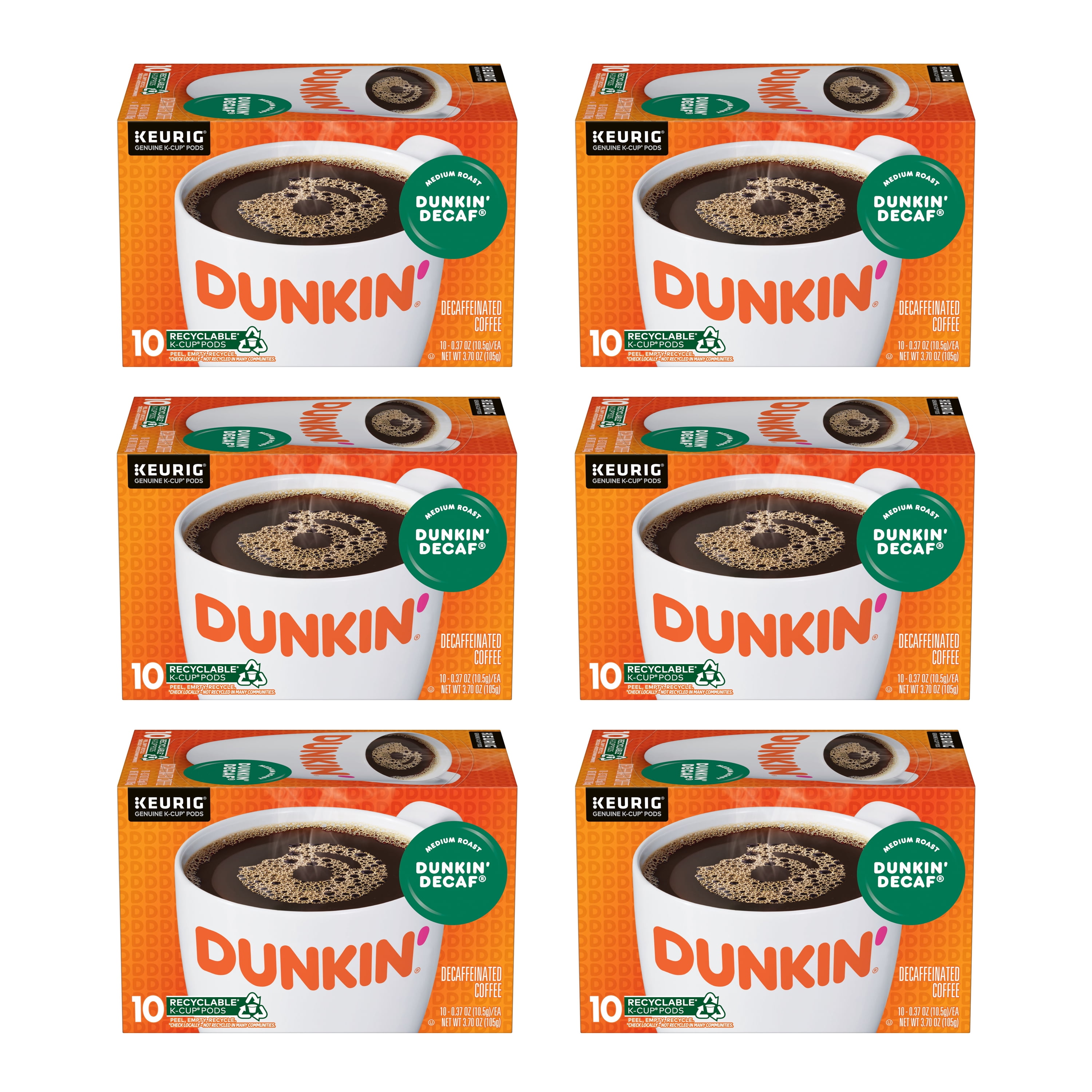Free Shipping! Dunkin' Decaf Medium Roast K-Cup Coffee Pods 60 Count ...