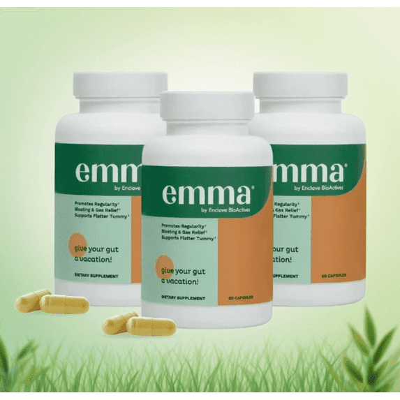60-Count Emma Daily Gut Health – Regular Bowel Movement, Gas Relief ...