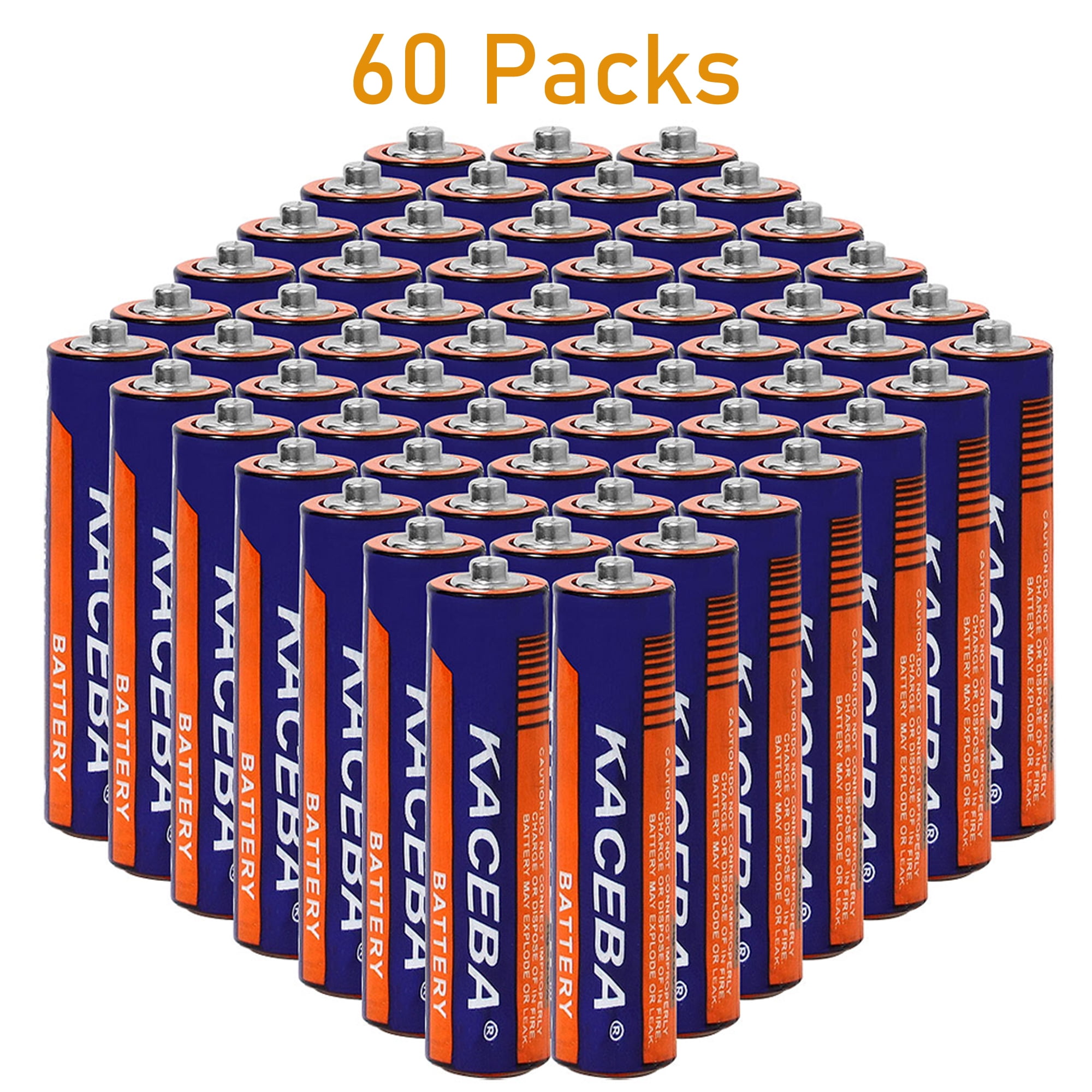 60 Count Value Pack AAA Battery Extra Heavy Duty 1.5v Long Lasting ...