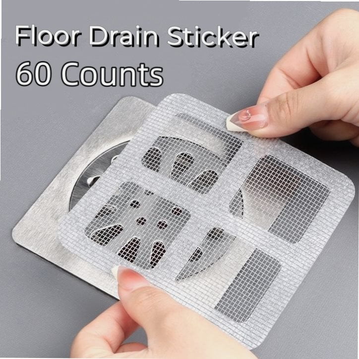 60 Counts Floor Drain Filter Screen, Portable Drain Strainer Cover for ...
