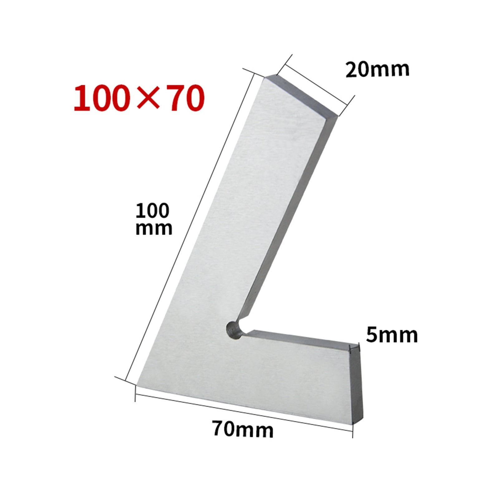 60 Degree Flat Edge Square Ruler Carpenter Tools For Woodworker Set ...