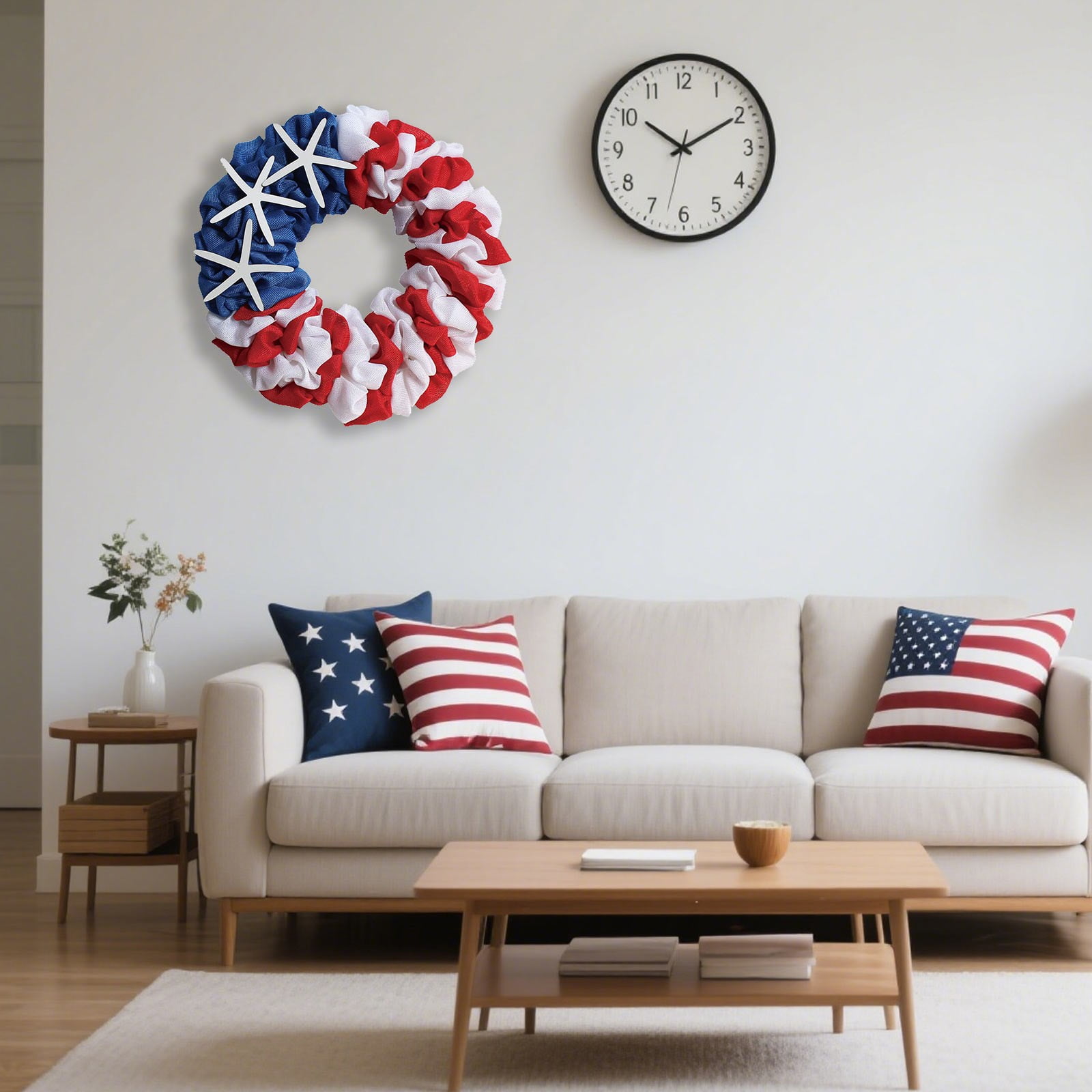 60% Discount Promotional Items: Independence Day Decoration Wreath ...