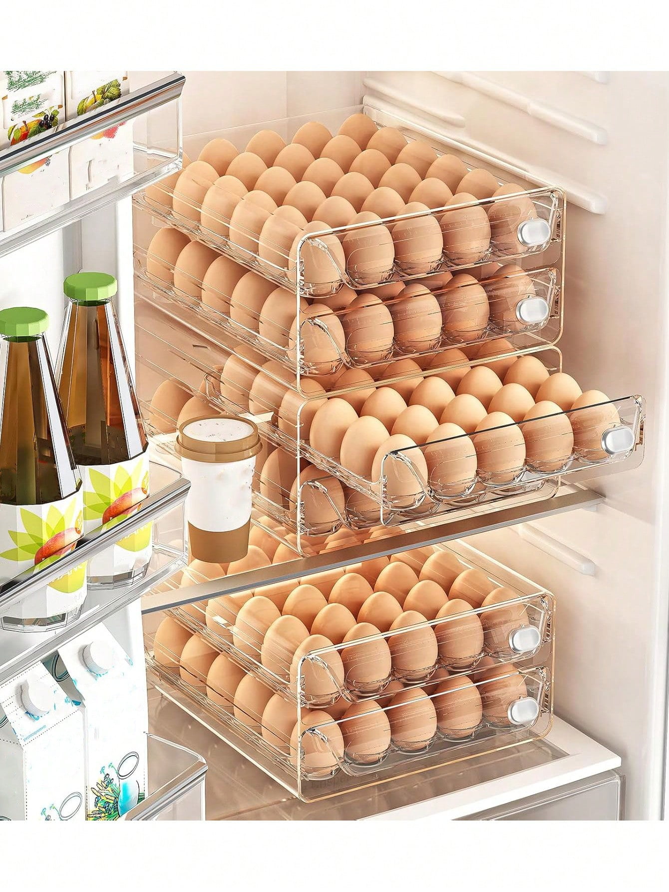 60 Egg Refrigerators, Egg Storage Boxes, Big Eggs In The Refrigerator ...