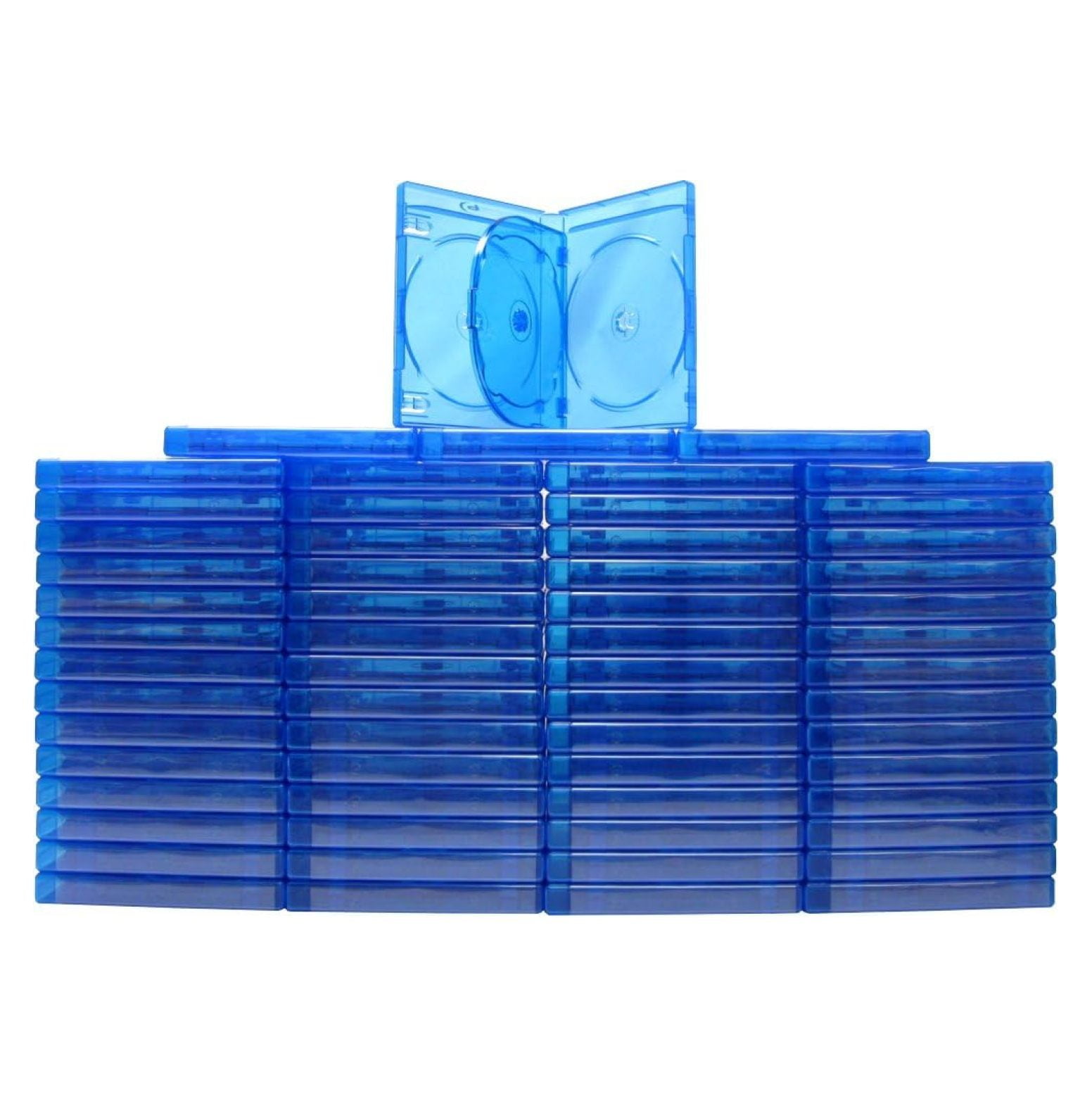 60 Empty 21mm Thick QUAD Blue Replacement Boxes / Cases for Blu-Ray ...