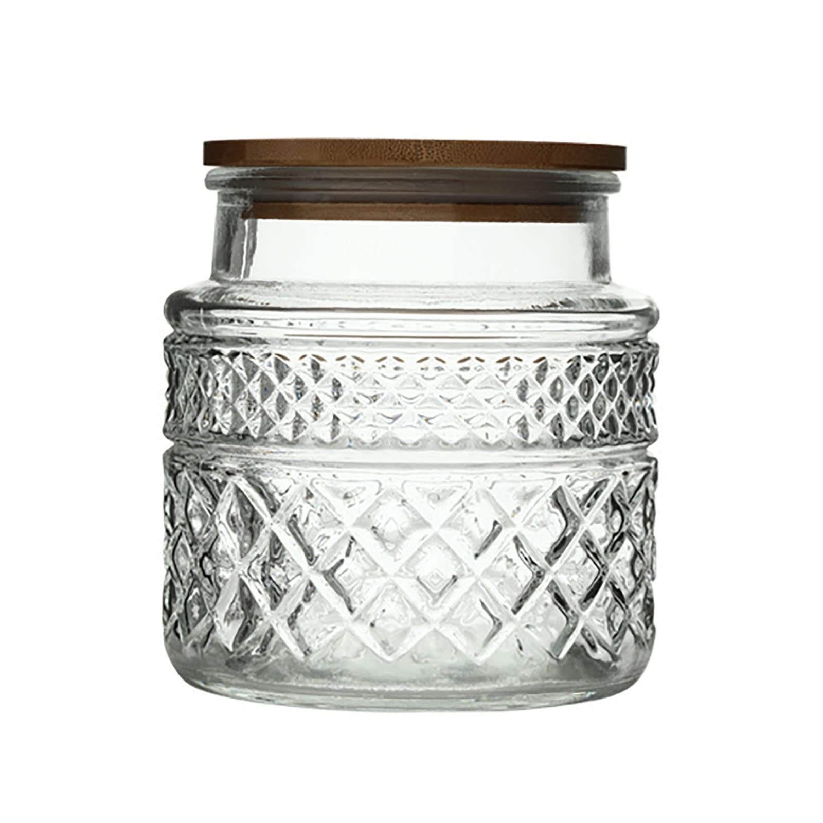 60 FL OZ Large Glass Storage Jar Food Storage Container with Airtight ...