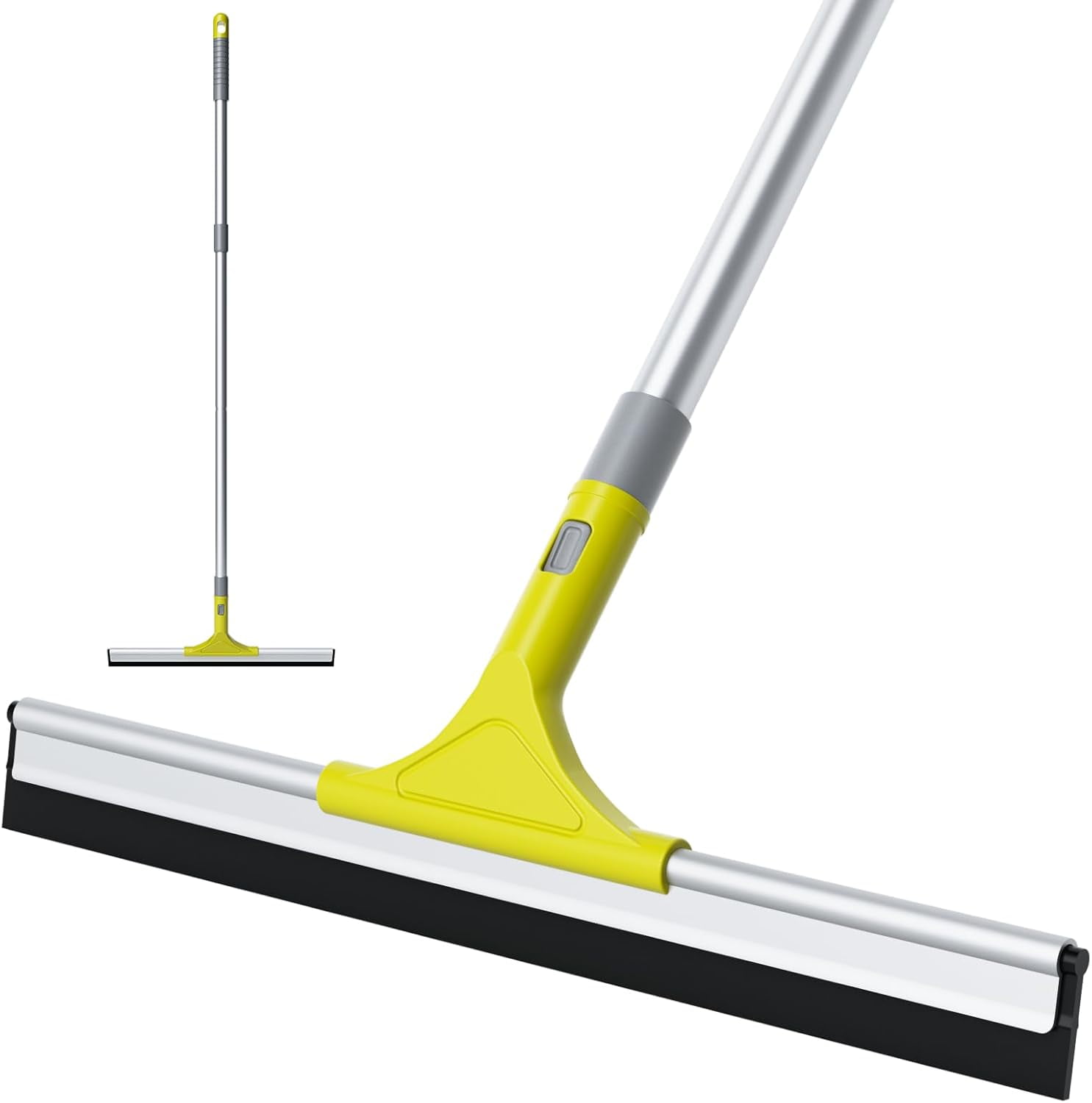 60'' Floor Squeegee Heavy Duty Scrubber with Telescopic Pole, Long ...