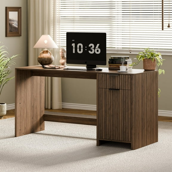 3-Drawer Rectangular Office Writing Desk | Ideal for Various Office ...