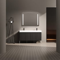 Eclife 60" Double Sink Bathroom Vanity with Manufactured Wood Top ...