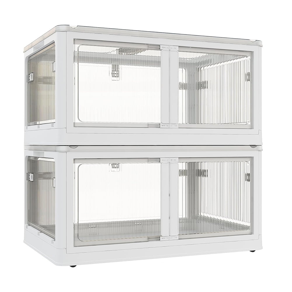 60 GAL Storage Bins with Lids, Stackable Storage Bins with Wheels ...