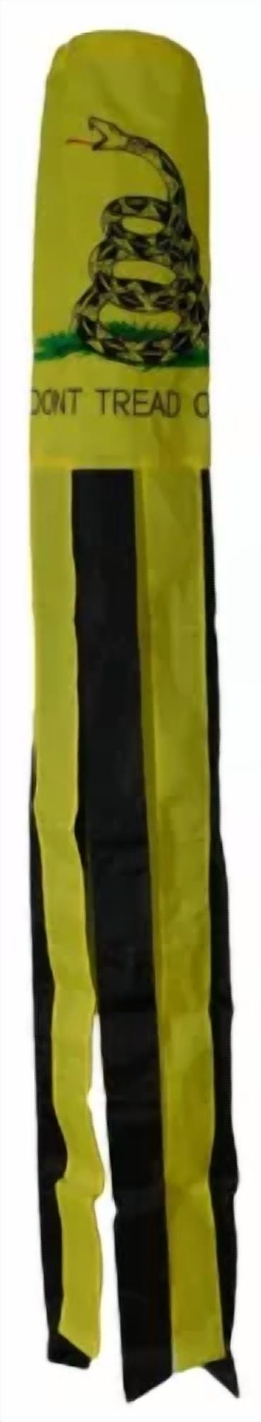 60" Gadsden Don'T Tread On Me Yellow Snake Embroidered Nylon Wind Sock ...