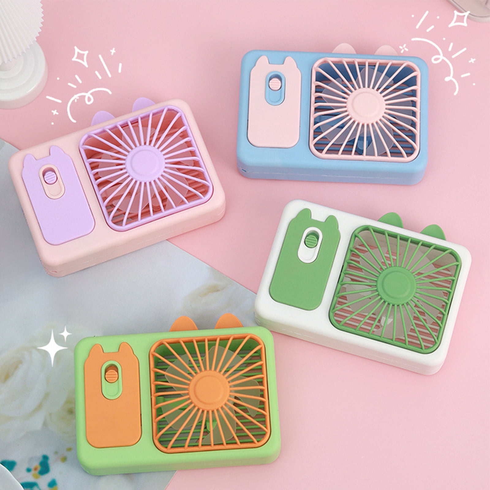 Up to 60% off Gifts Kcavykas Cute Camera-Shaped USB Fan, High Wind Handheld Summer Gadget with ...