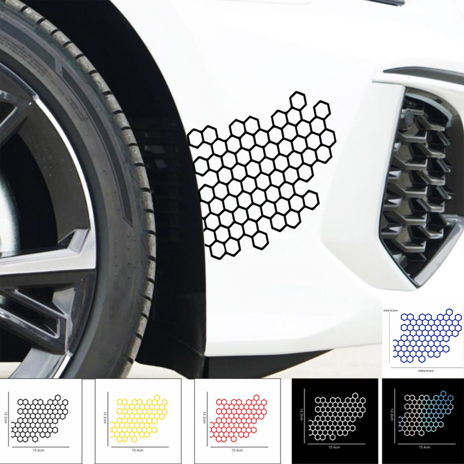 Up to 60% off Gifts Nsxcdh Car Tail Light Stickers, Honeycomb Pattern ...