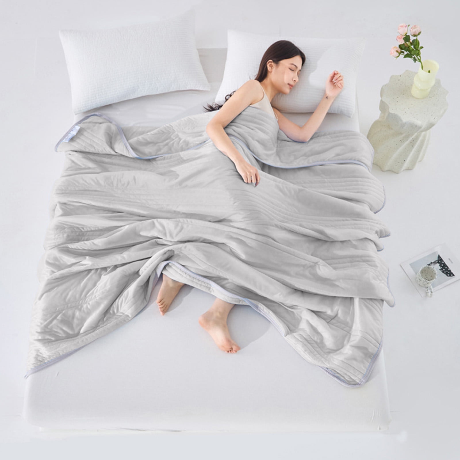 Up to 60% off Gifts Nsxcdh Cooling Summer Bedding, Ice Silk Air Conditioning Quilt, Ultra Soft ...