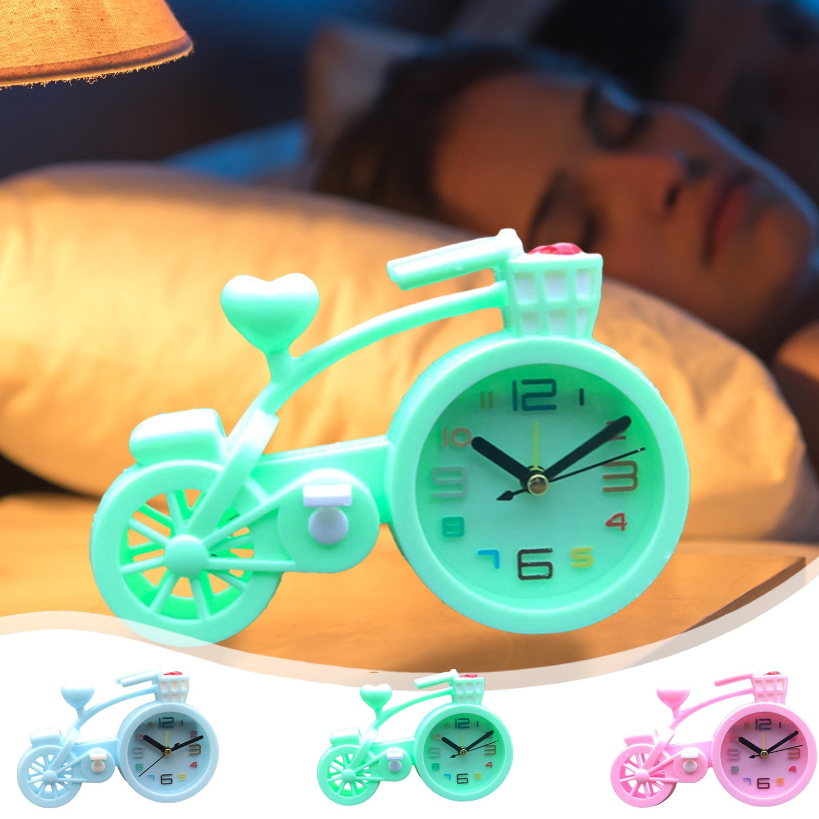 Up to 60% off Gifts Nsxcdh Kids Clock Silent Desk Alarm Clock Plastic ...