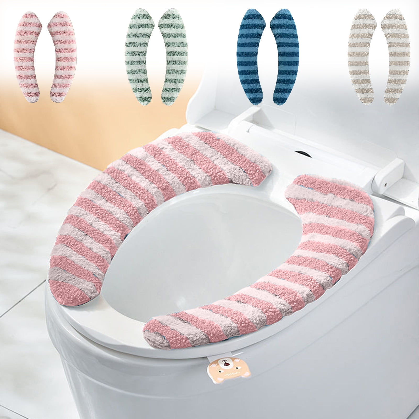 Up to 60% off Gifts Nsxcdh Winter Toilet Seat Cushion Set 2-Pack Thick ...