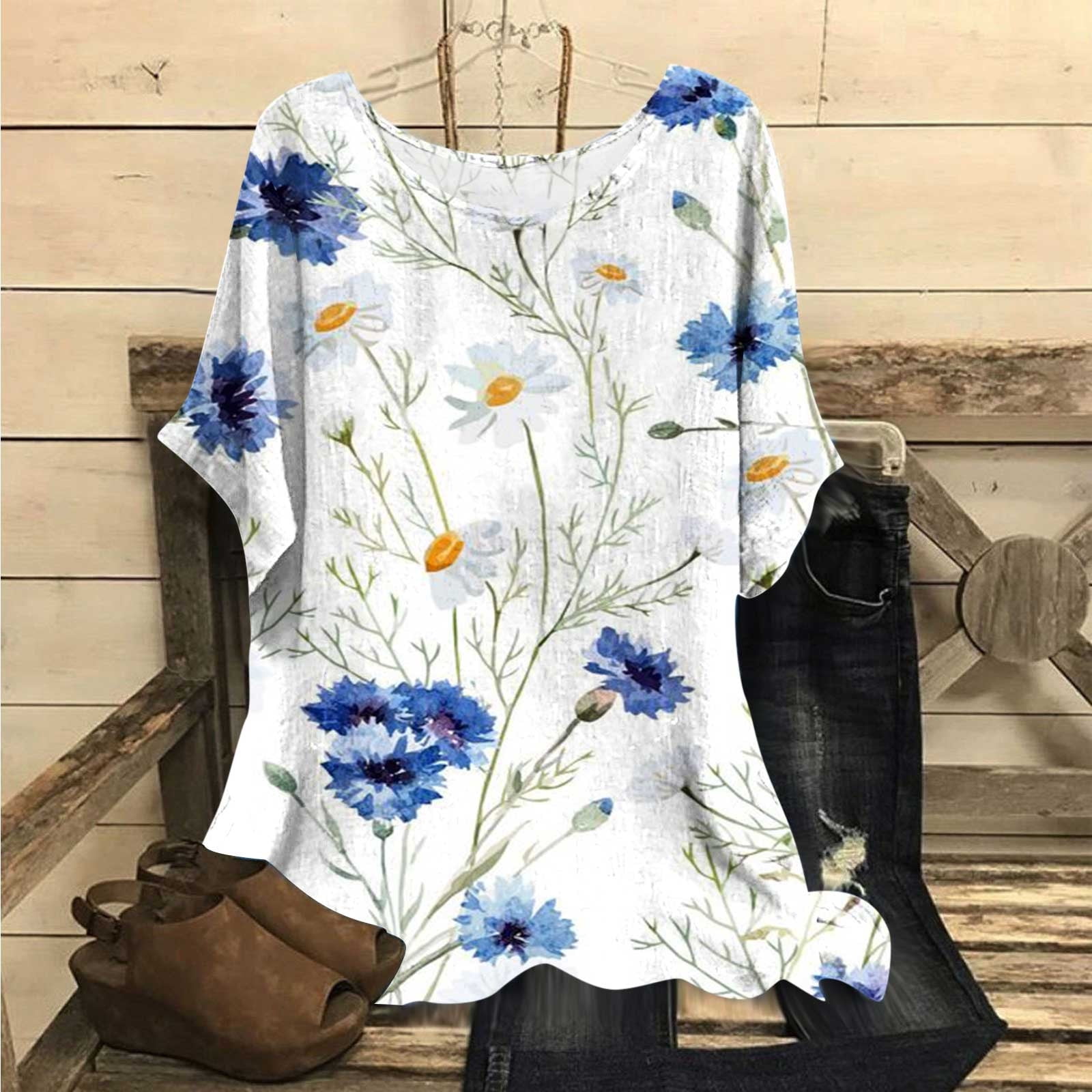 Up To 60 Off Ts Usmixi Shirts For Women Breathable Comfy Cotton