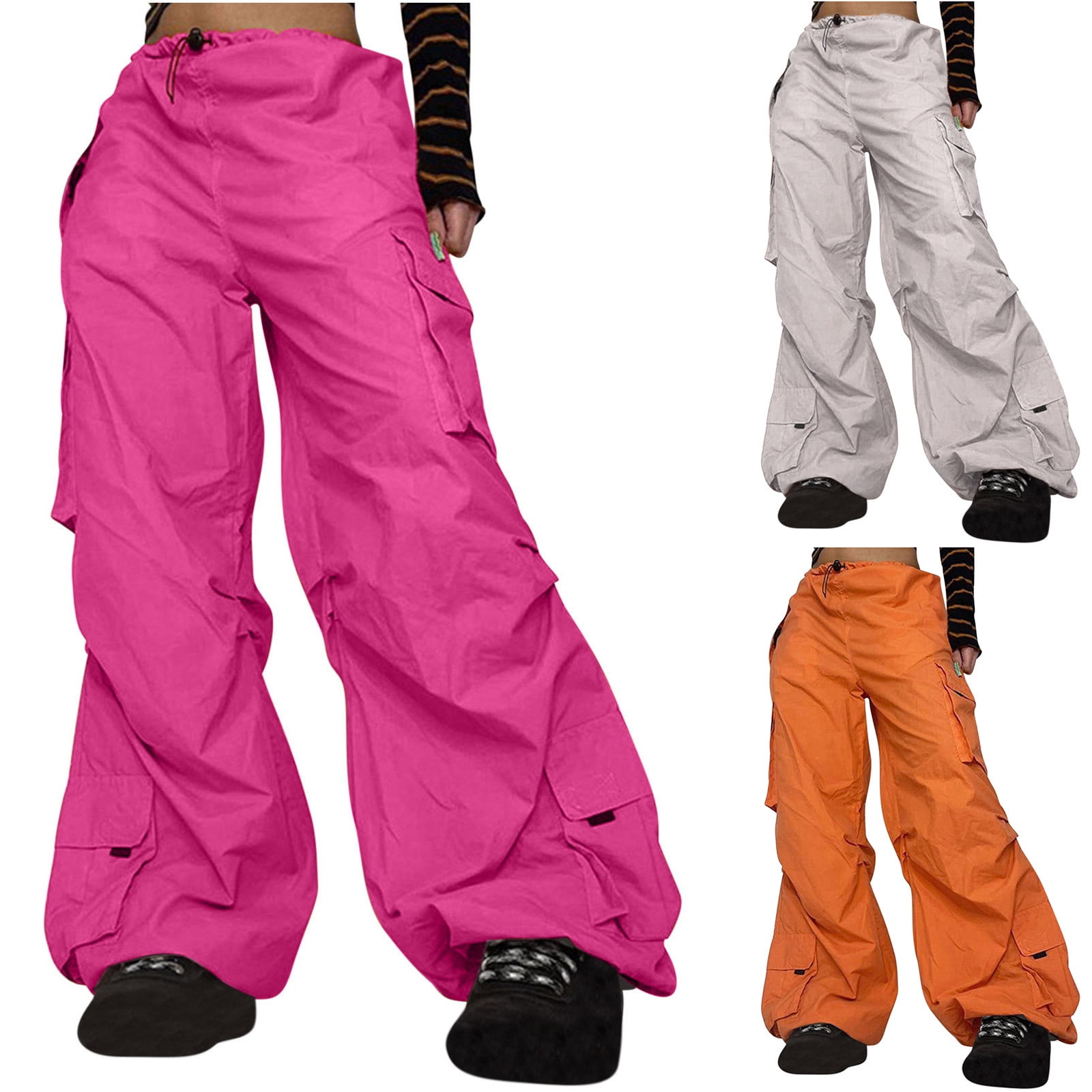 up to 60% off Gifts Usmixi Womens Trendy Cargo Pants Casual Solid ...