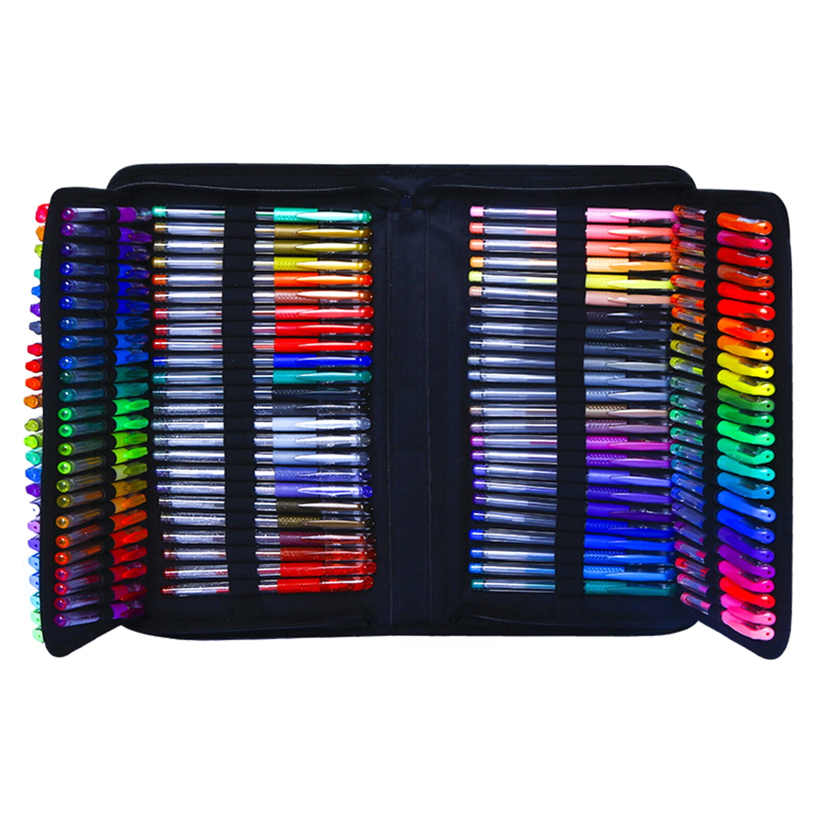 60 Glitter Color Artist Gel Pen Set with 30 Matching Color Refills Fine ...