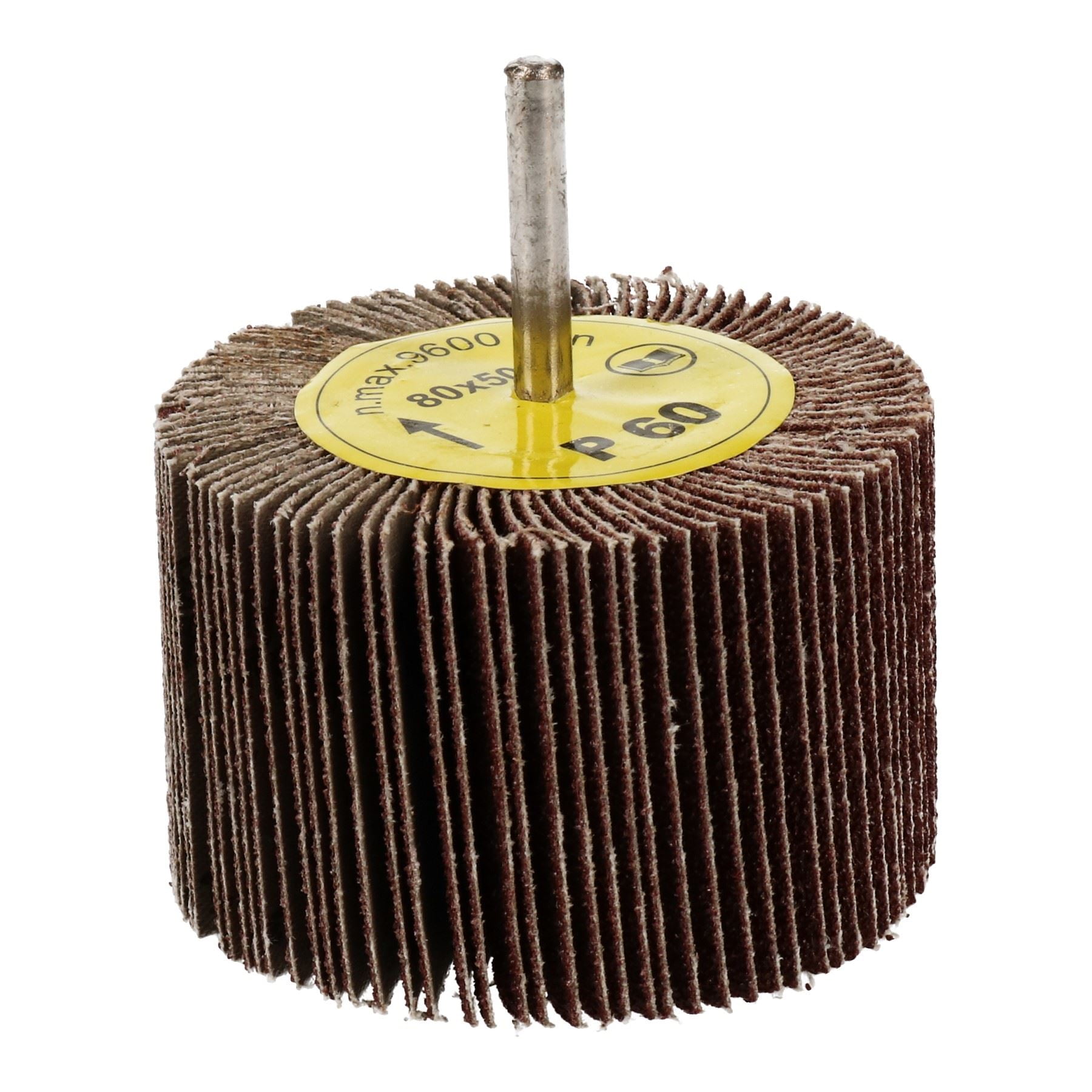 60 Grit Flap Wheel Disc Shaft Mounted Abrasive Sanding Drill 80mm X ...