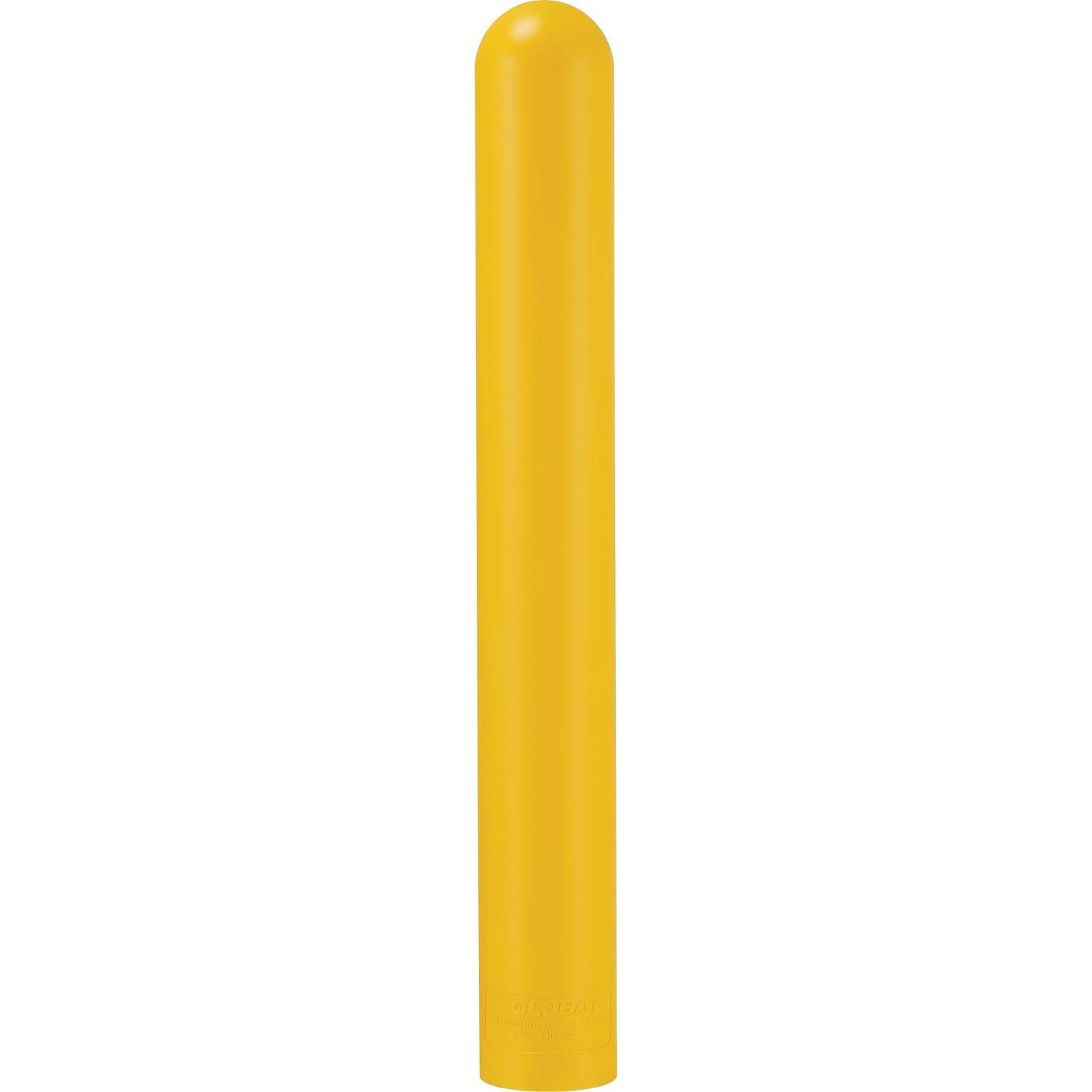 "60""H Smooth Topper Bollard Post Sleeve, 6"" HDPE Dome, Yellow ...