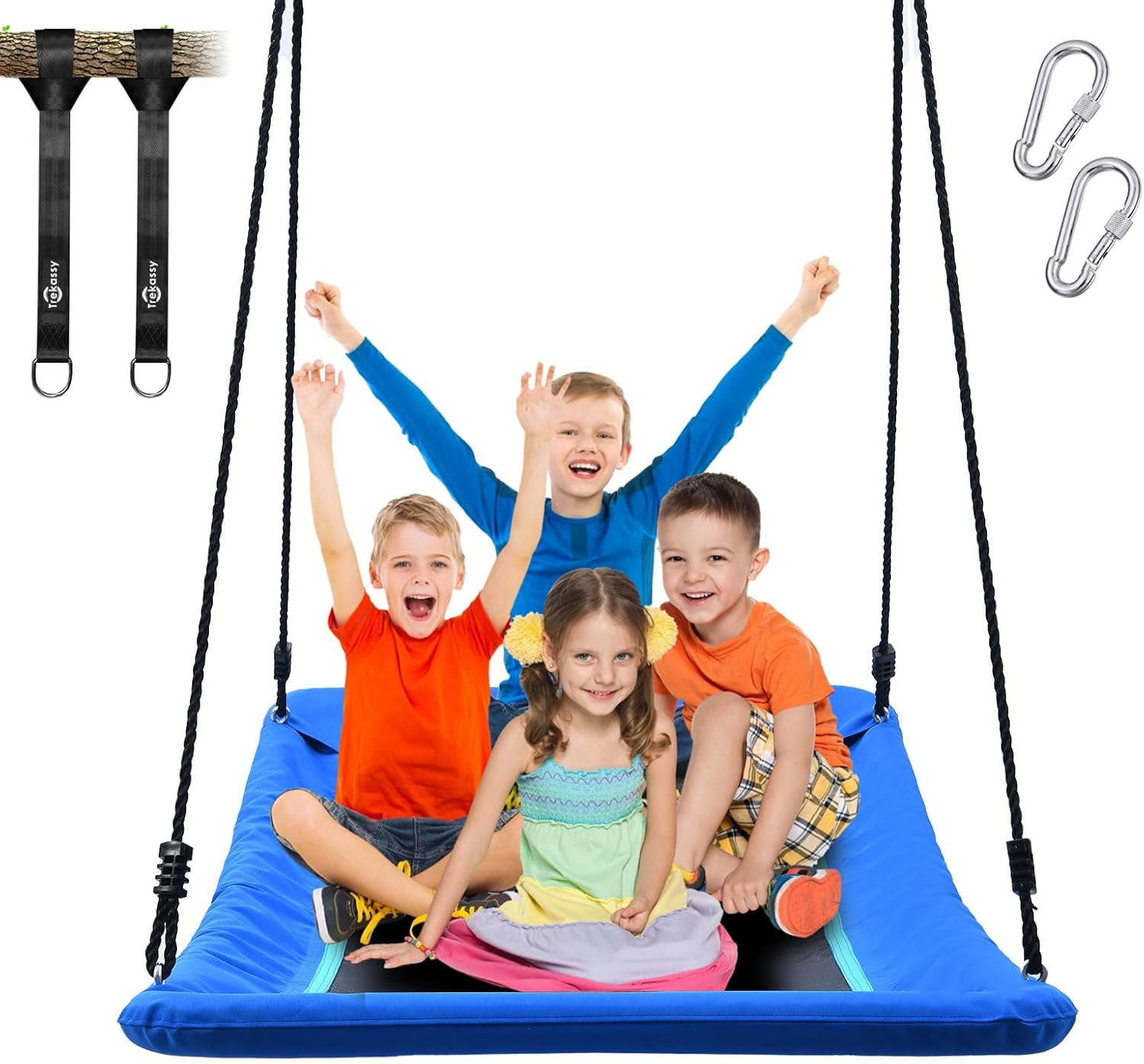 60" Heavy-Duty Platform Swing: 700lb capacity with 2 reinforced hanging ...