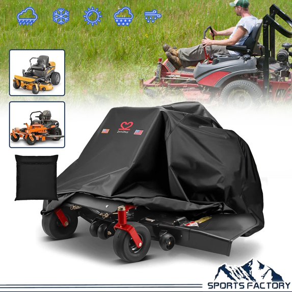 60" Heavy Duty Riding Lawn Mower Cover Zero Turn Tractor Waterproof UV ...