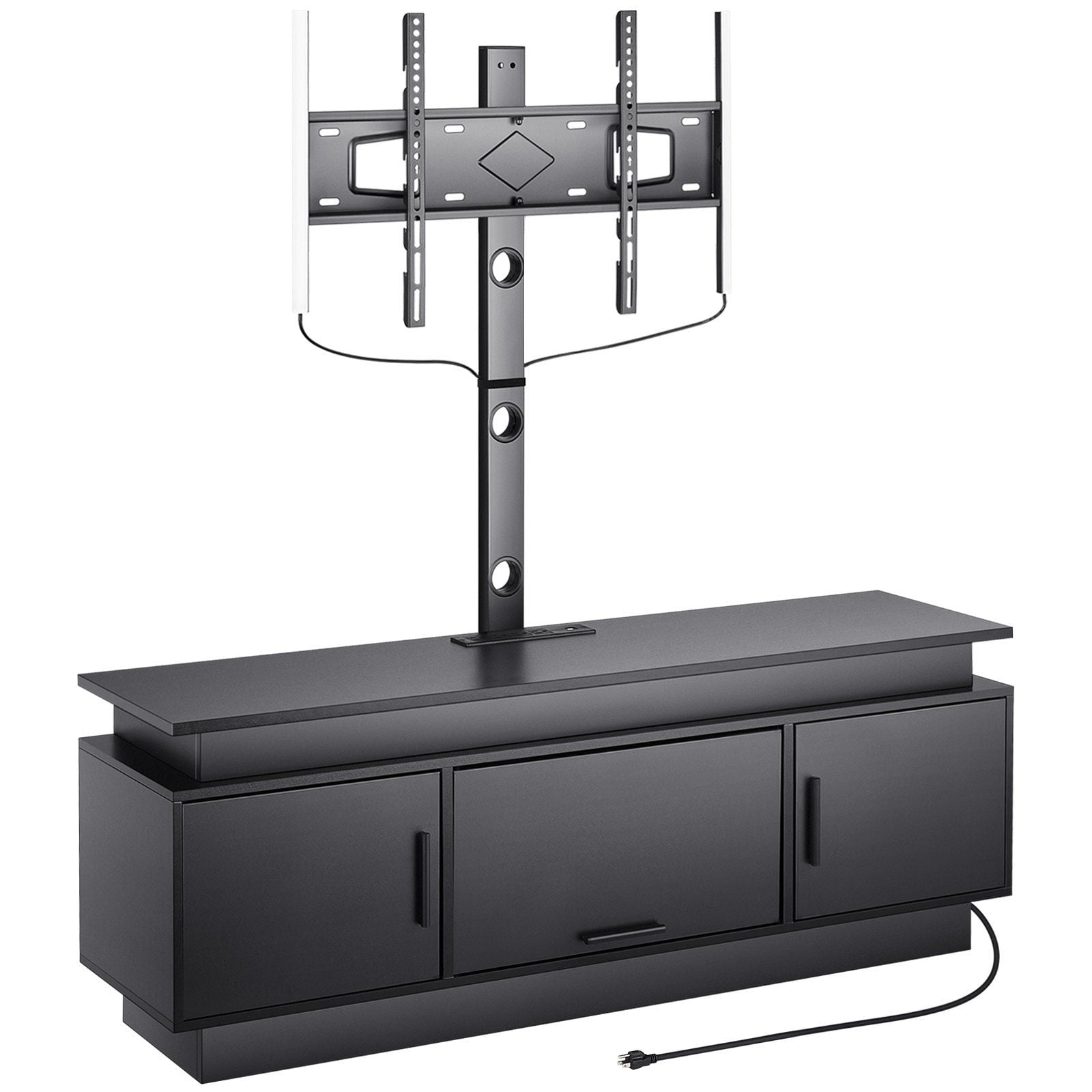 60" Height Adjustable TV Stand with Mount for up to 75 inch TVs ...