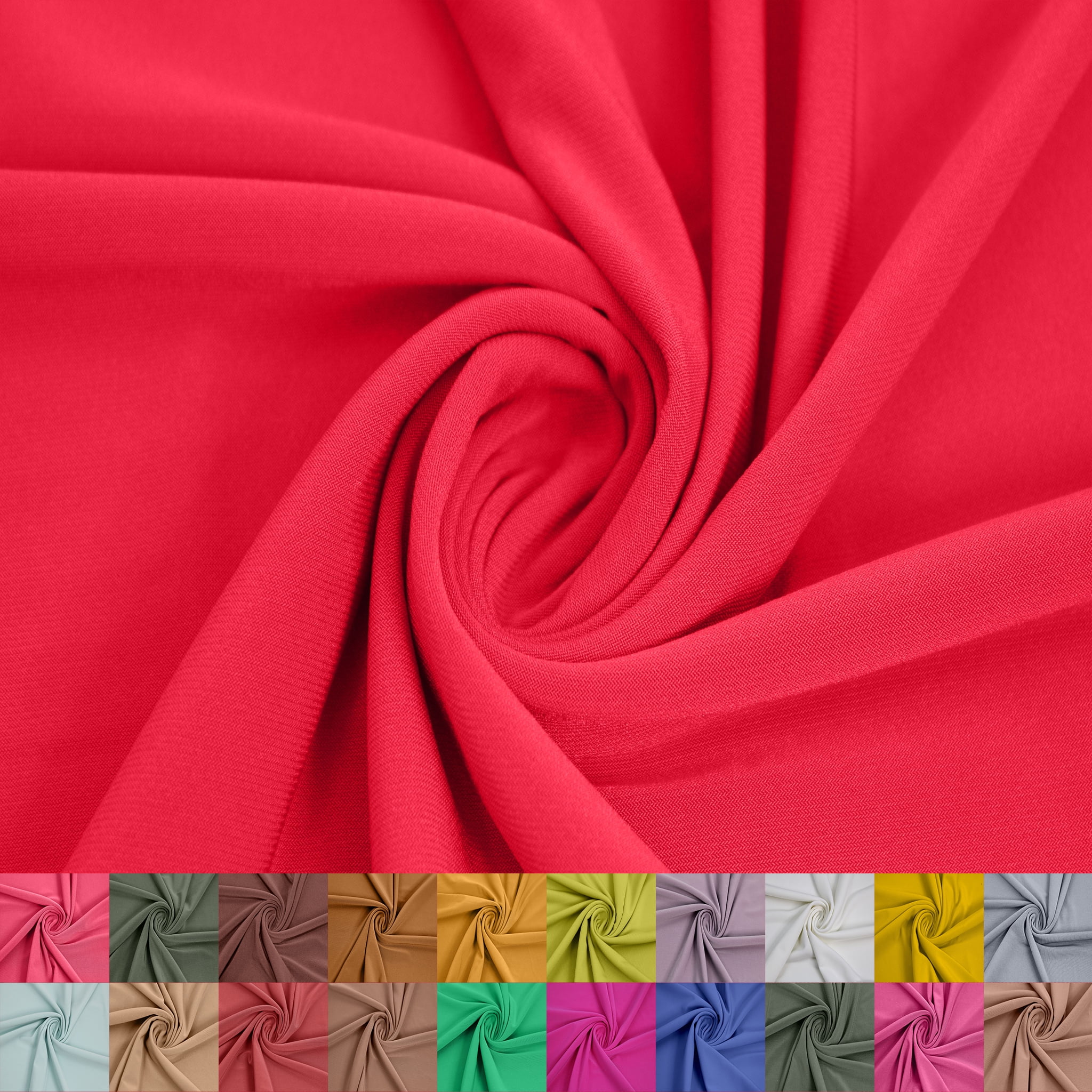 60" ITY Jersey Knit Fabric, 4-Way Stretch, Anti-Wrinkle, Polyester ...