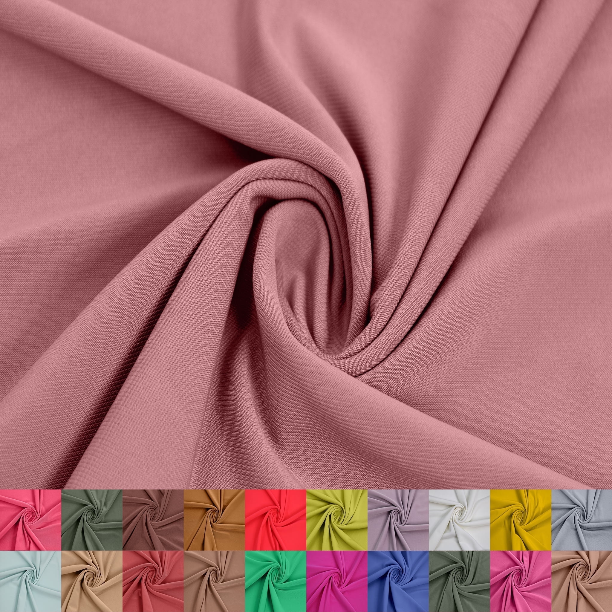 60" ITY Jersey Knit Fabric, 4-Way Stretch, Anti-Wrinkle, Polyester ...