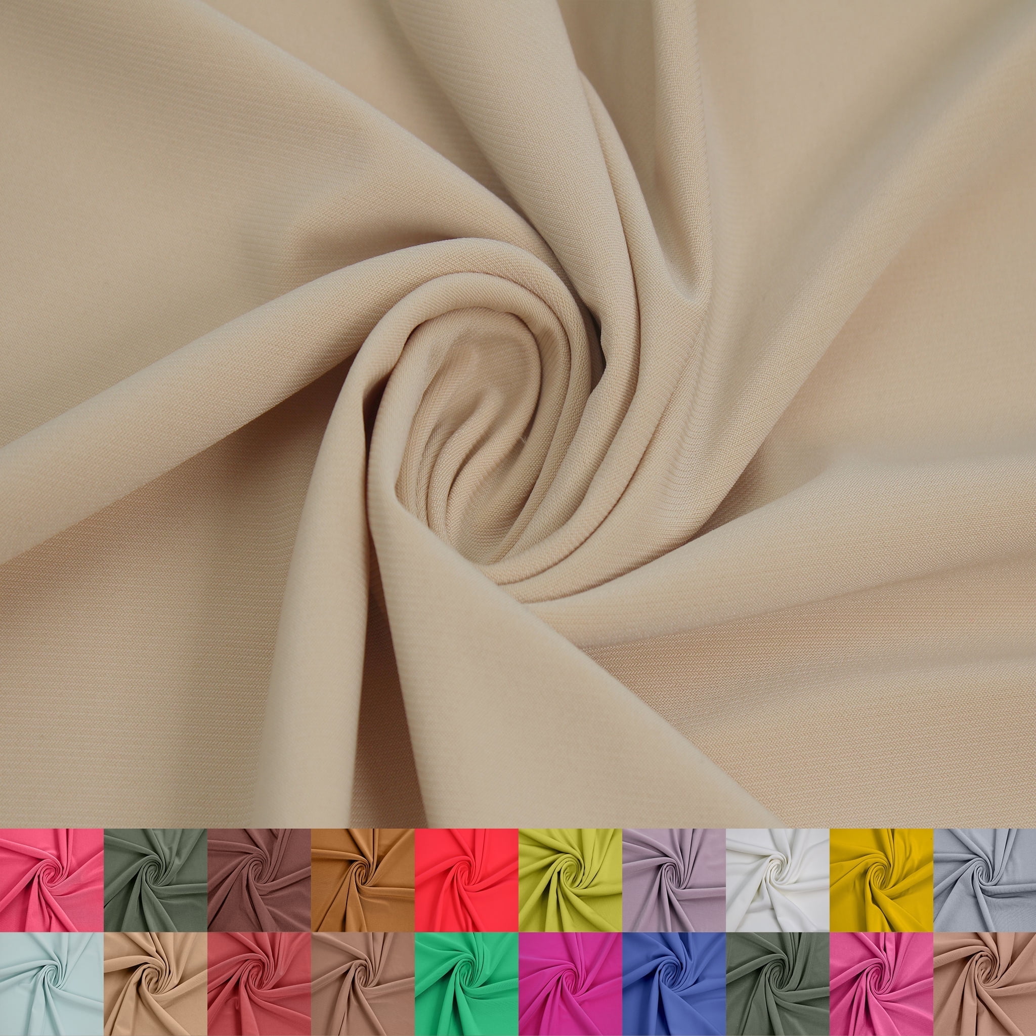 60" ITY Jersey Knit Fabric, 4-Way Stretch, Anti-Wrinkle, Polyester ...