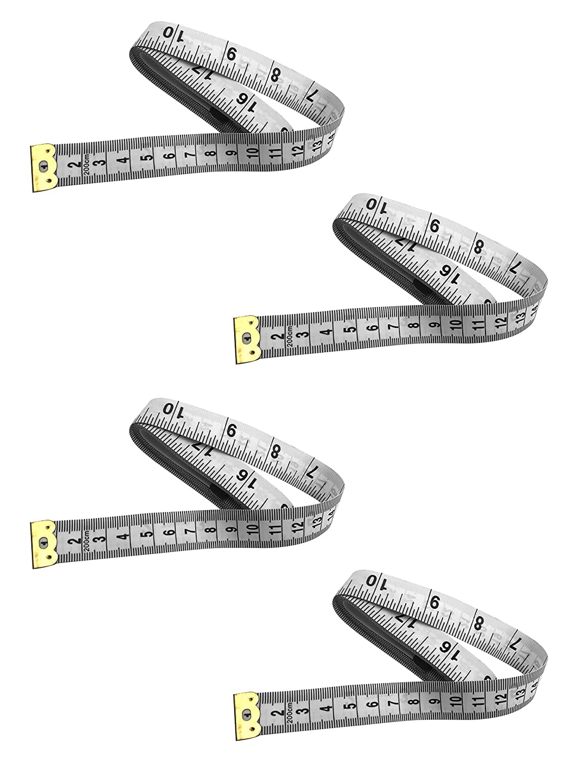 60-Inch 1.5 2.0 Meter Soft Retractable Measuring Tape, Pocket, Body ...