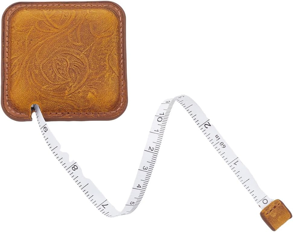 60 Inch/1.5M Crazy Horse Leather Tape Measure Sewing Genuine leather ...