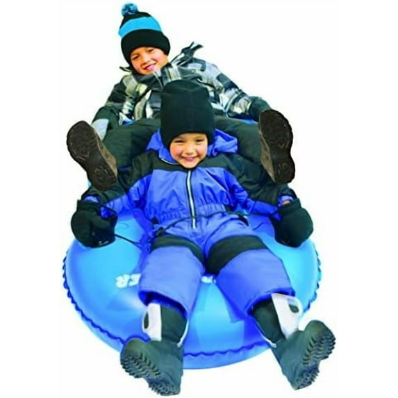 60 Inch AirDual Adults and Kids Inflatable Sledding Snow Tube Sled ...