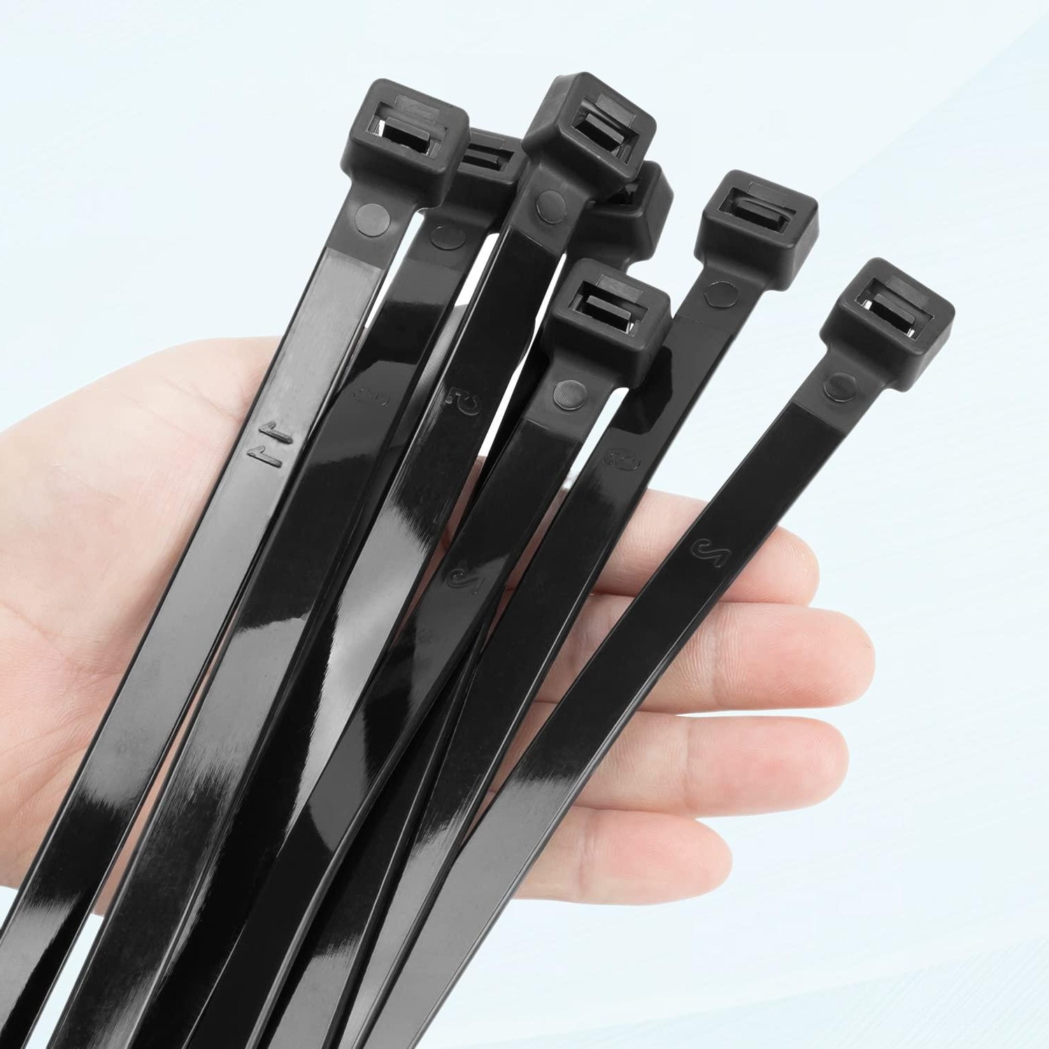 60 Inch Blcak Zip Ties Heavy Duty 20 PCS, 250 lbs Ultra Strong Plastic ...