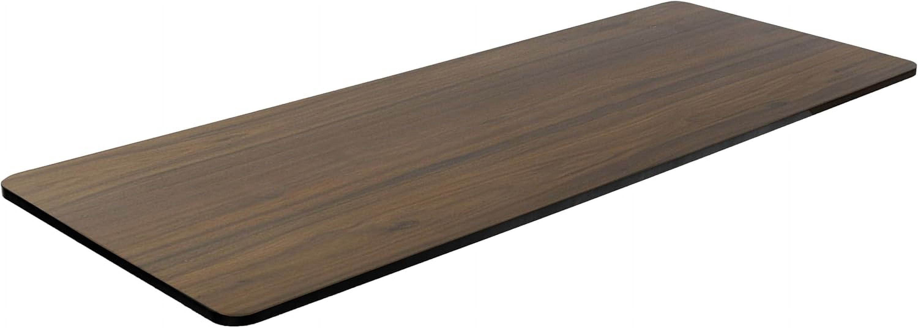 60 Inch Electric Standing Table Top, Dark Wood MDF Laminated Waterproof ...