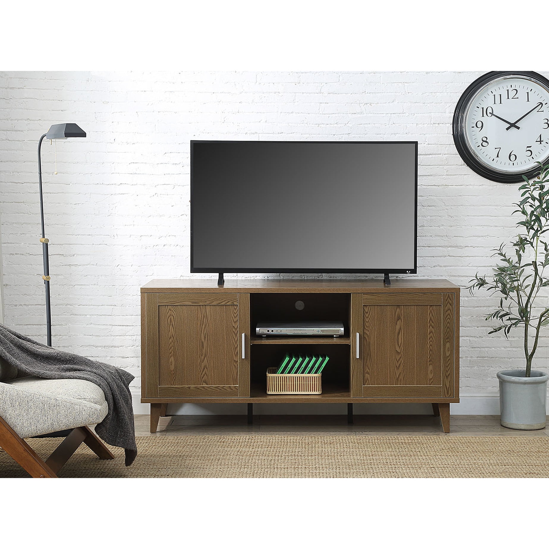 60 Inch Entertainment TV Stand - Cable Management, MDF Material ...