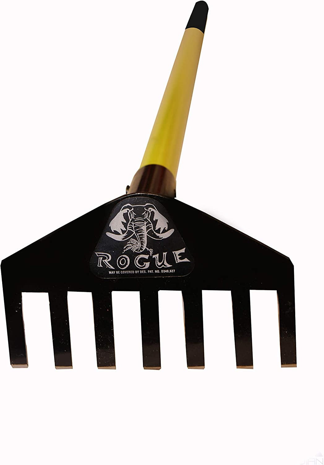 60 Inch Fiberglass Handle Heavy Duty Garden Rake for Efficient Yard ...