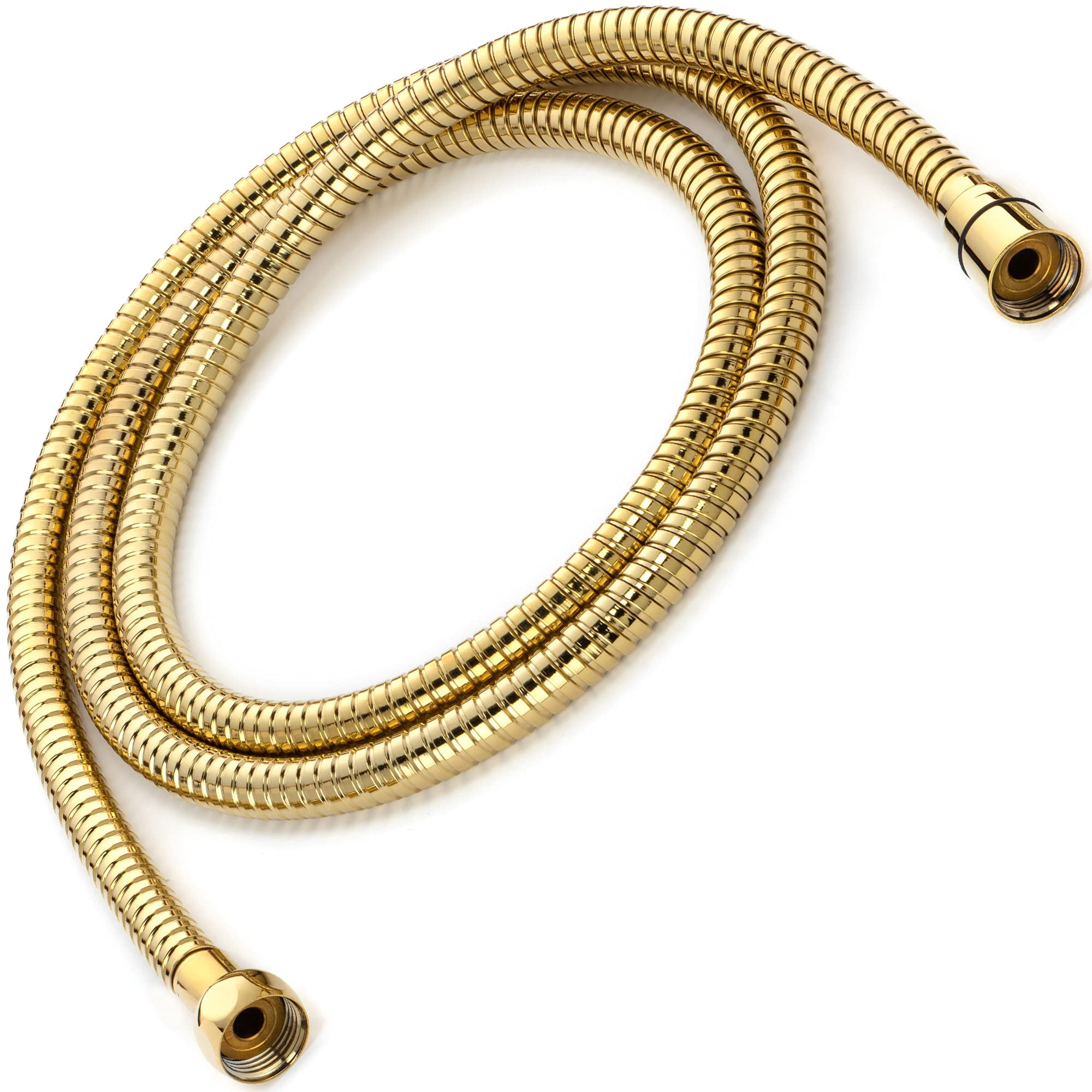 60 Inch Flexible Stainless Steel Shower Hose Polished Brass Replacement ...